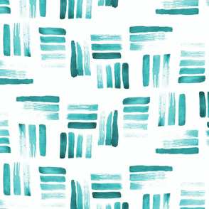 Beach stripes Aqua - Spoonflower