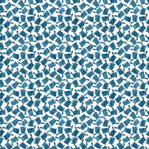 Blue watercolor cats pattern - Spoonflower
