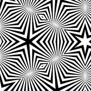 Starburst Op-Art - Spoonflower