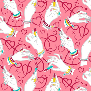 Lipstick xo | Spoonflower