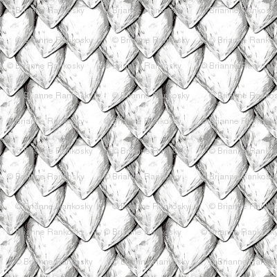 White Dragon Scales wallpaper - xoxotique - Spoonflower