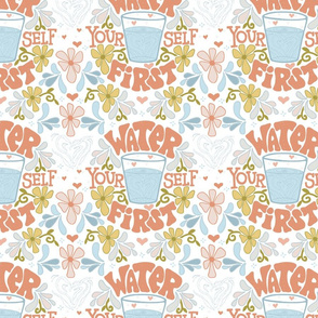 Water Yourself First - Spoonflower