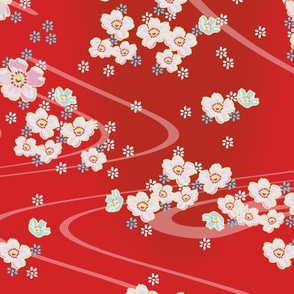Sakiko strawberry - Spoonflower