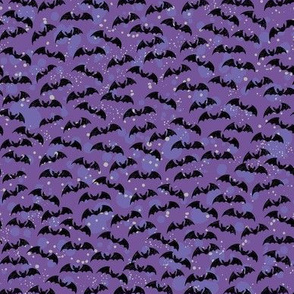 little halloween bats purple - Spoonflower