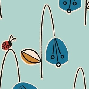Colour Block Floral - Spoonflower