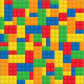 Retro Toy Blocks, Plastic Retro Toy - Spoonflower