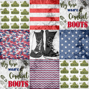 Military Patchwork 6 inch | Spoonflower
