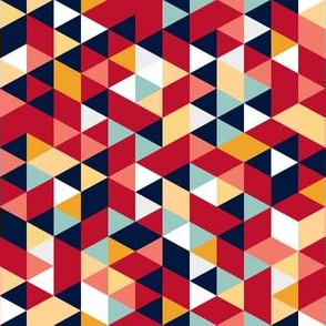 Hot Red Prism - Spoonflower