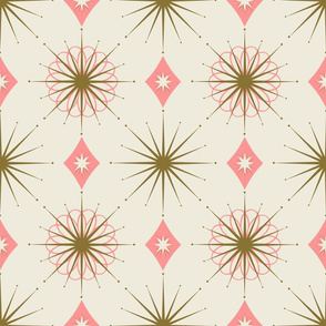 Starburst Pink | Spoonflower