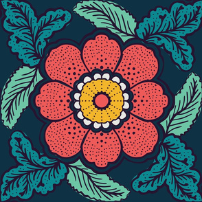 Batik Rafflesia Arnoldii Flower | Spoonflower