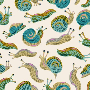 Garden munchers snails slugs-01 - Spoonflower