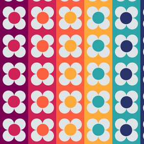 Rainbow flowers - Spoonflower