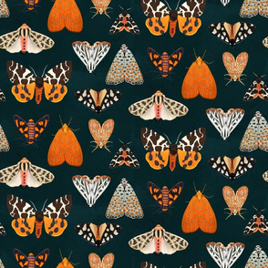 Tiger Moths 9 across - Spoonflower