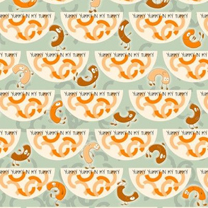 Dancing Macaroni -- Small Scale -- Pasta - Spoonflower