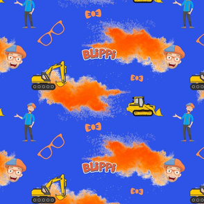 Blippi Pattern Wallpaper