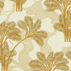 70s Wallpaper with Palm Trees / Big - Spoonflower