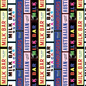 Milk bar signs rotated small - Spoonflower