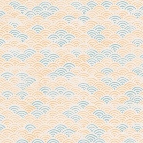 Ocean Waves Block Print Pattern | Ocean | Spoonflower