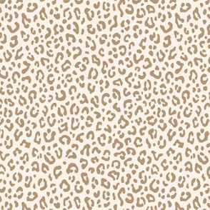 LEOPARD PRINT in TAN & IVORY WHITE ★ | Spoonflower