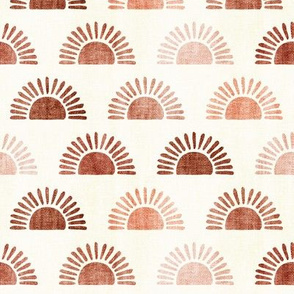 (small scale) sunshine - block print - Spoonflower