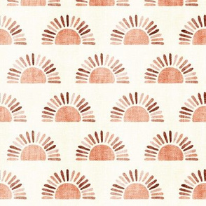 (small scale) sunshine - block print - Spoonflower