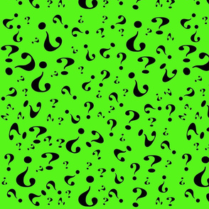 riddler pattern green - Spoonflower