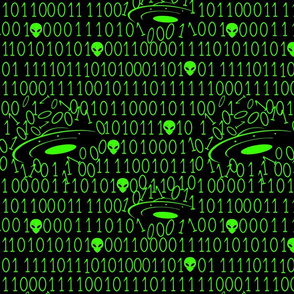 Alien Invasion. The Code. | Spoonflower