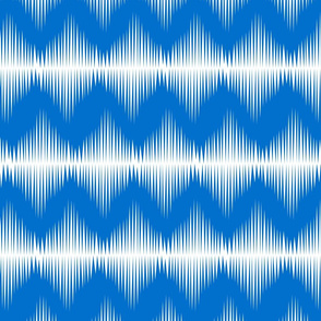 Soundwave Stripe in Brilliant Blue - Spoonflower
