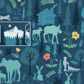 The View from Alaskan windows | Spoonflower