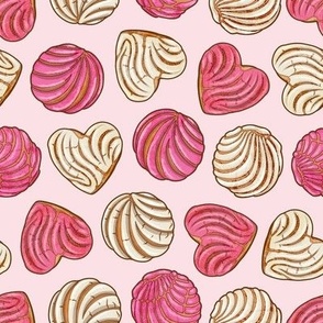 Mexican Concha Pan Dulce Pink Large | Spoonflower