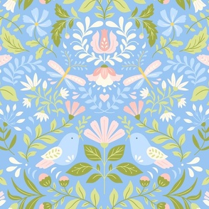 Folk Art Spring | Spoonflower