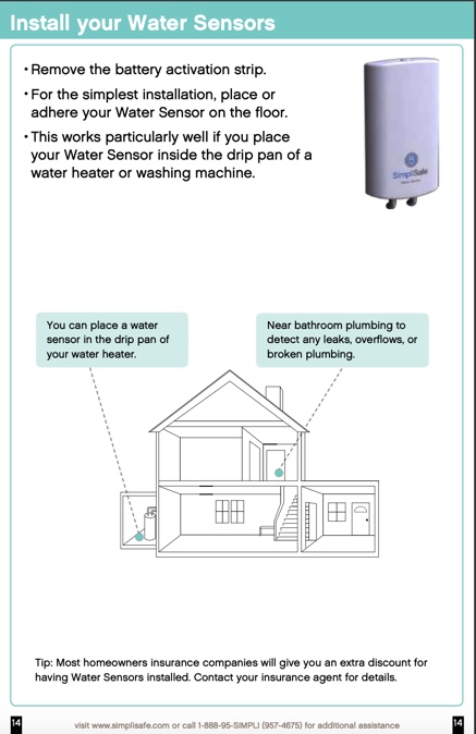 ‎Original SimpliSafe® Water Sensor Installation Guide | SimpliSafe ...
