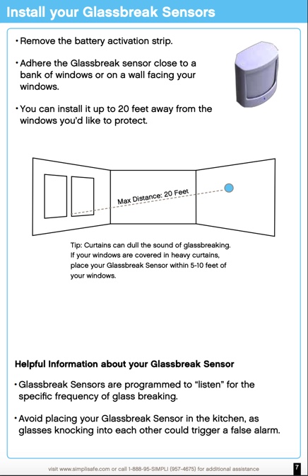 ‎Original SimpliSafe® Glassbreak Sensor Installation Guide | SimpliSafe ...