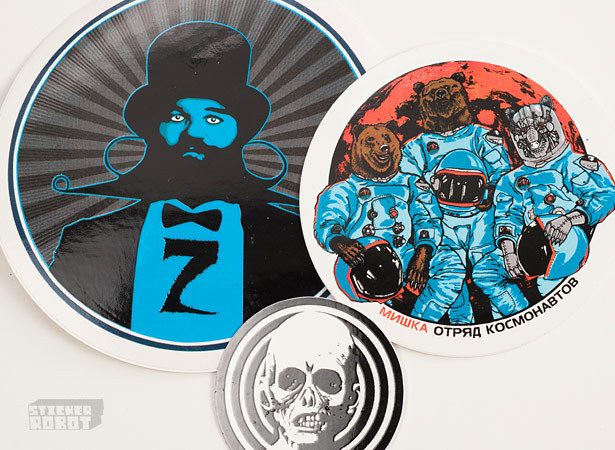 500 Free Stickers | Round Vinyl Stickers - Custom Round Sticker ...