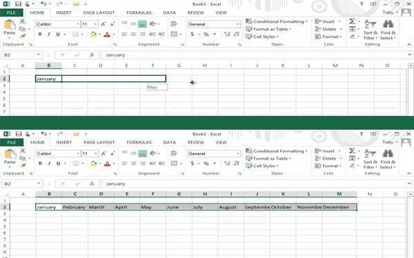 FREE Online Tutorial How To Use Fill Function In Microsoft Excel 2013