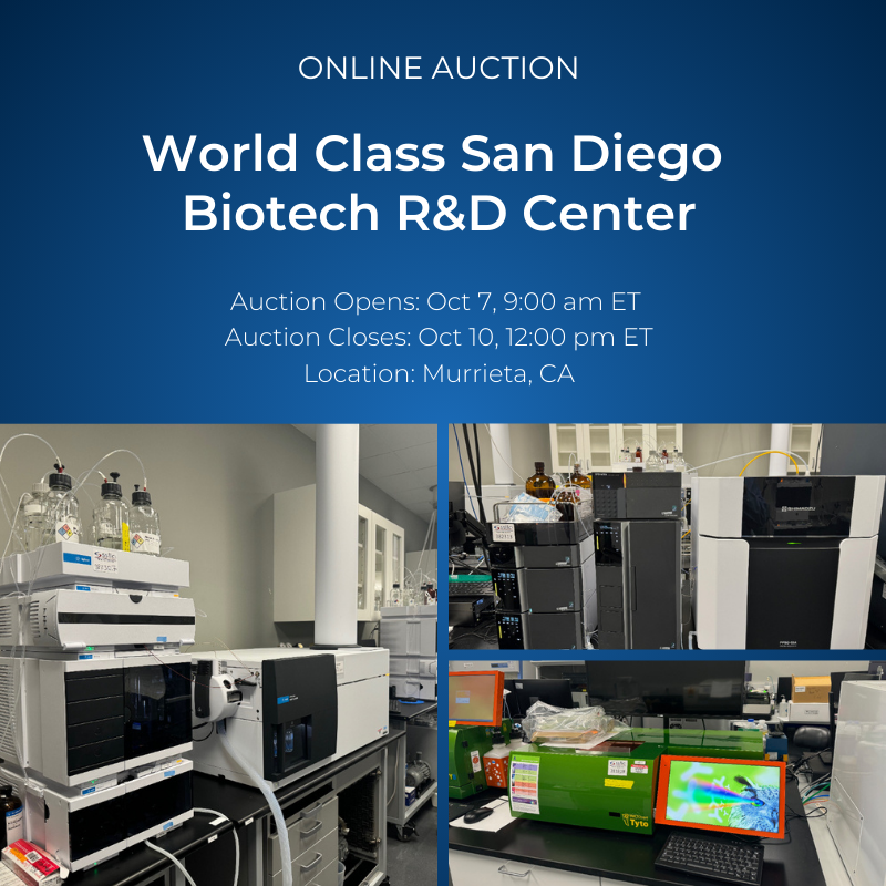 Assets From a World Class San Diego Biotech R&D Center #2 | Surplus ...