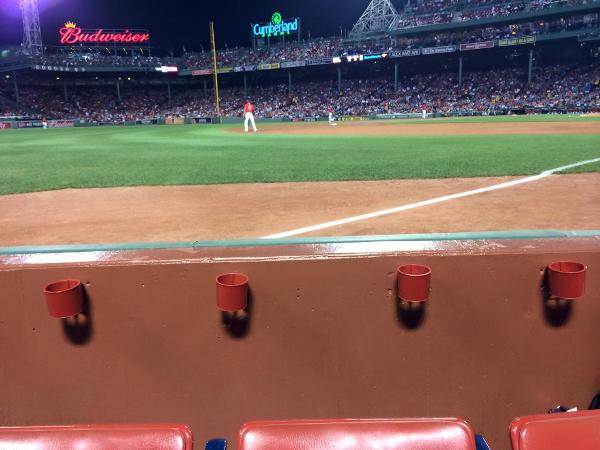 Third Base Dugout Box - Front Row on Field! | Boston Red Sox