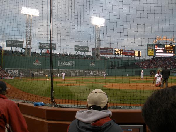 Home plate Dugout Box 46 | Boston Red Sox