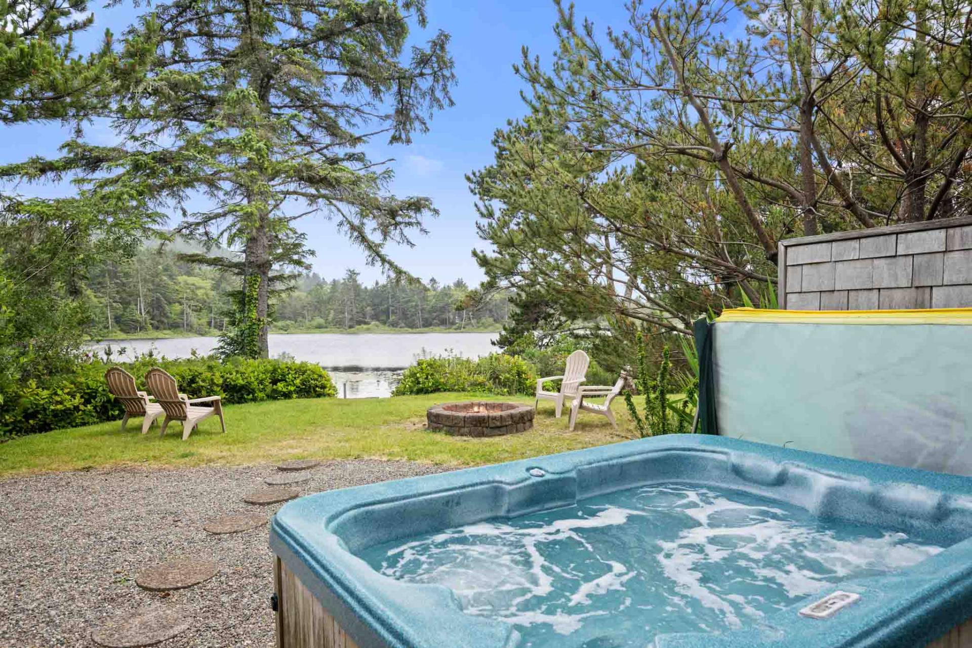 Rockaway Beach Vacation Rental | Magnificent Lakeshore Escape, Private Dock, Hot Tub, Pet ...