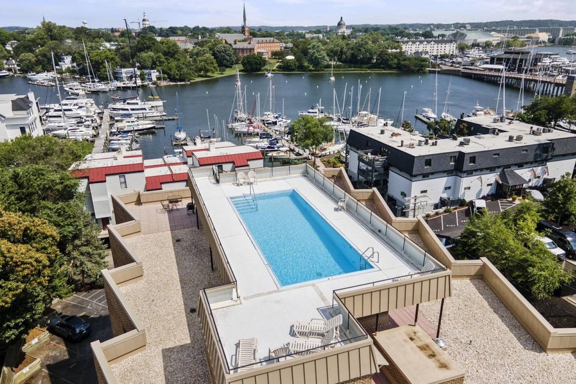 Rooftop Pool And Spa Creek Views - Luxurious Waterfront Retreat - Annapolis, MD