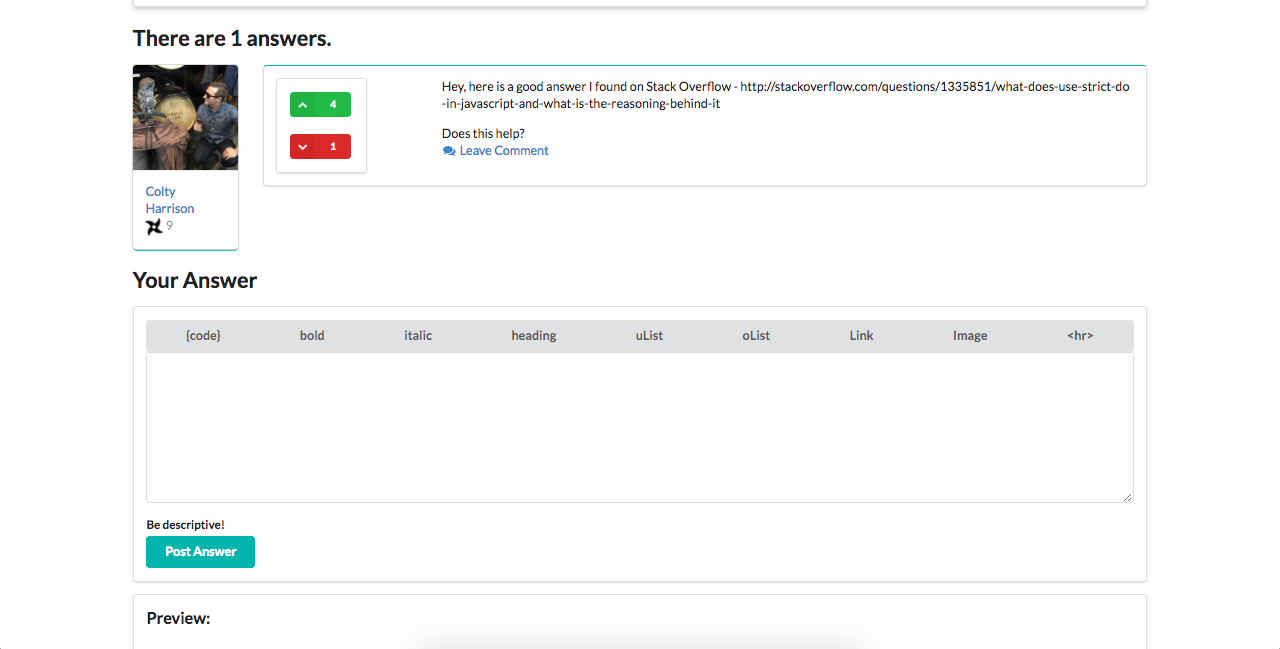 Github Coltyharrisonstackdojoflow Internal Tool Based On Stack Overflow For The Coding Dojo