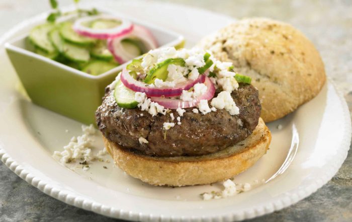 Feta Chicken Burger - Odyssey Brands - Entrees