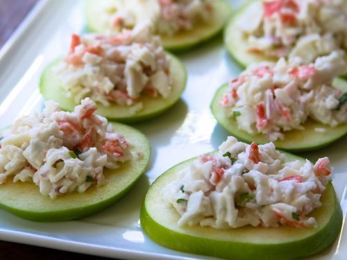 cold crab canapes