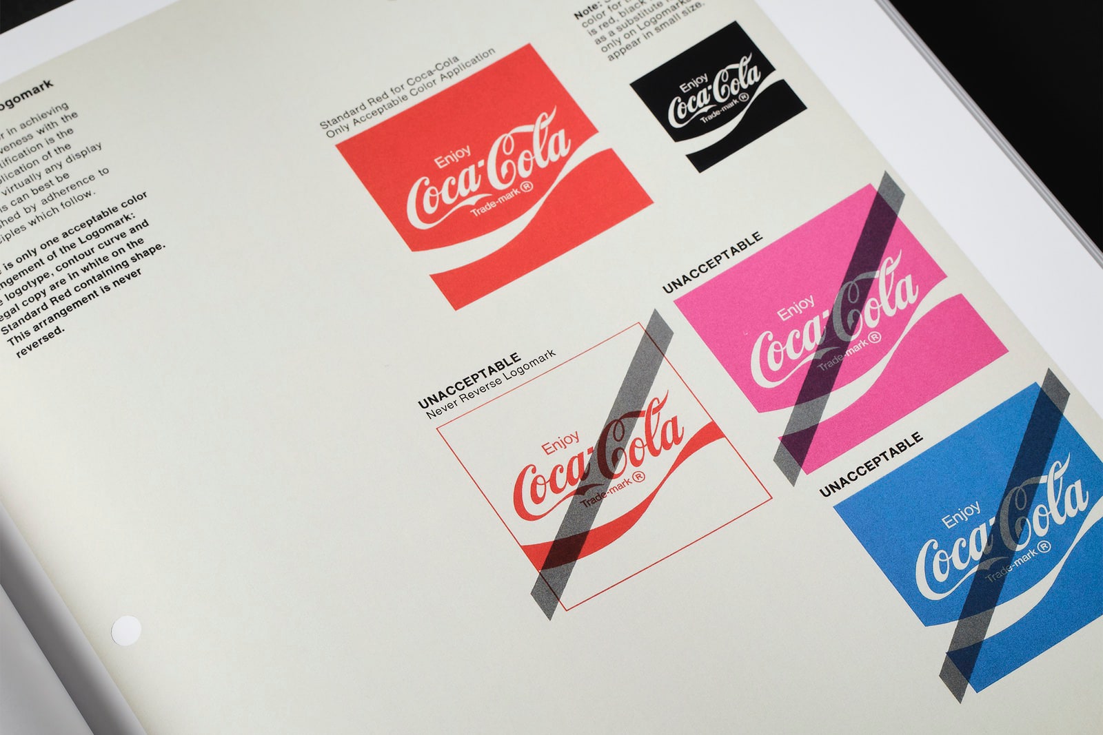 Brand Identification Manuals for Coca-Cola – Standards Manual