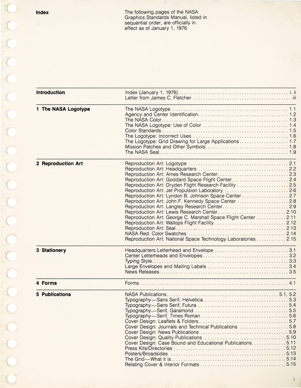 1975 NASA Graphics Standards Manual
