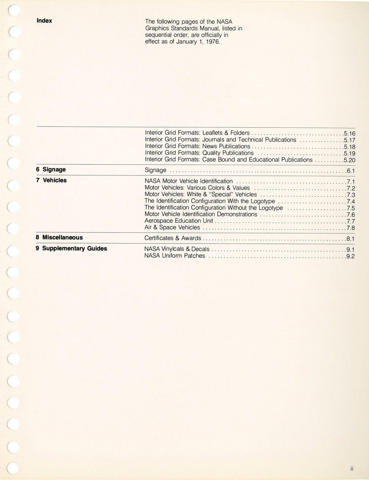 1975 NASA Graphics Standards Manual
