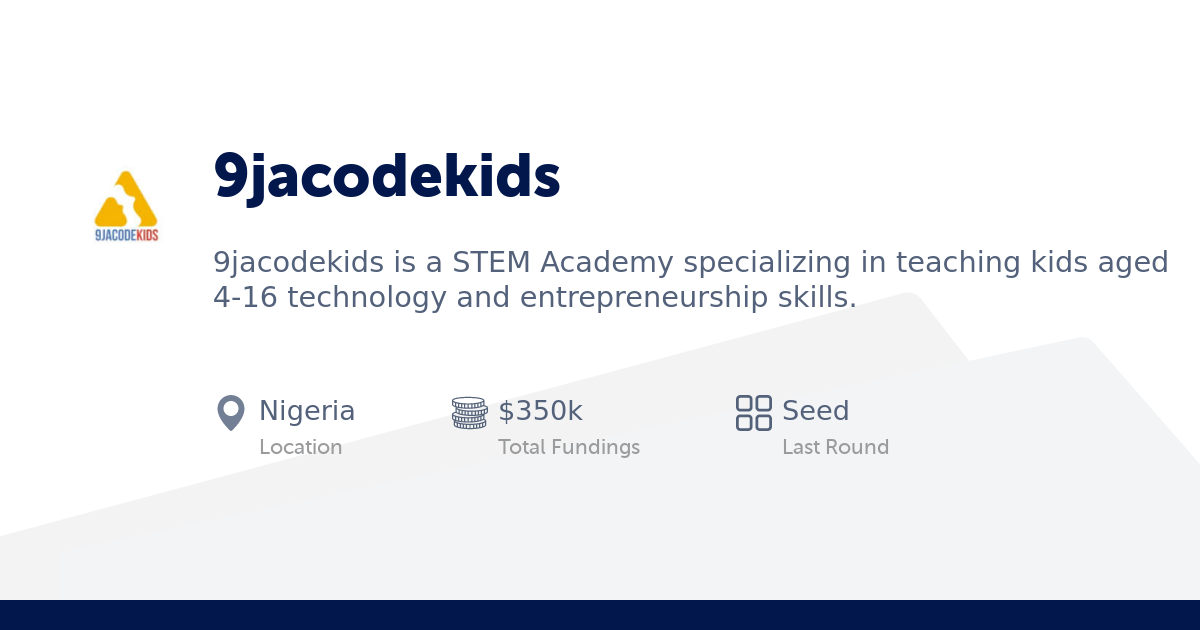 9jacodekids - Overview, Financials, Competitors - StartupList Africa