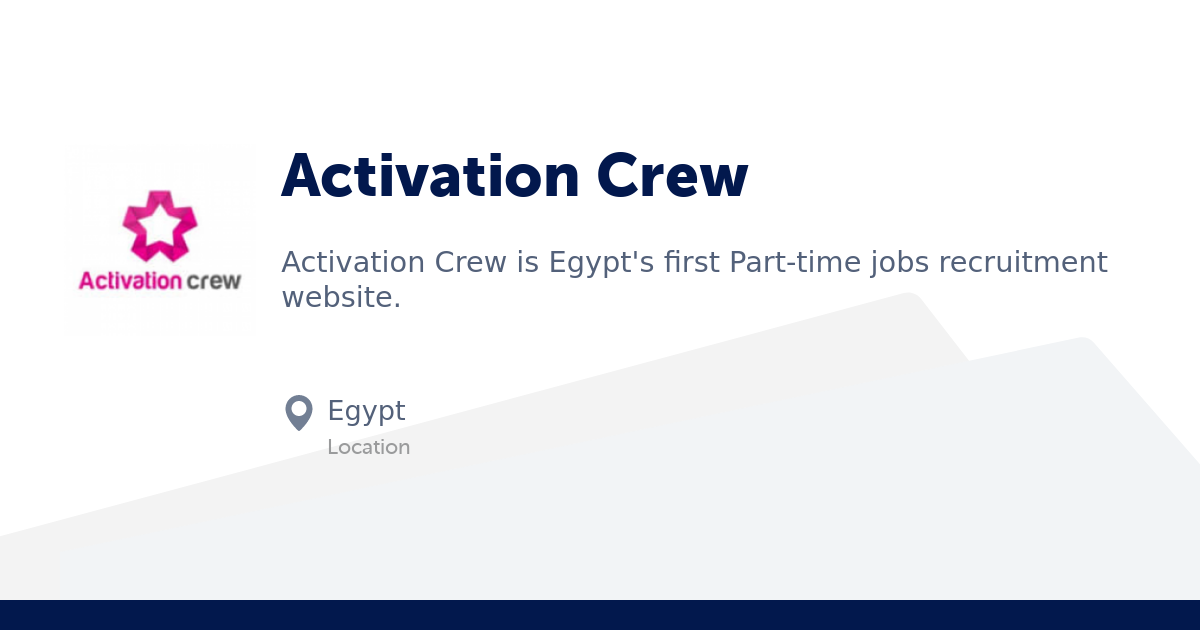 Activation Crew - Overview, Financials, Competitors - StartupList Africa