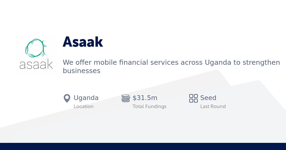 Asaak - Overview, Financials, Competitors - StartupList Africa