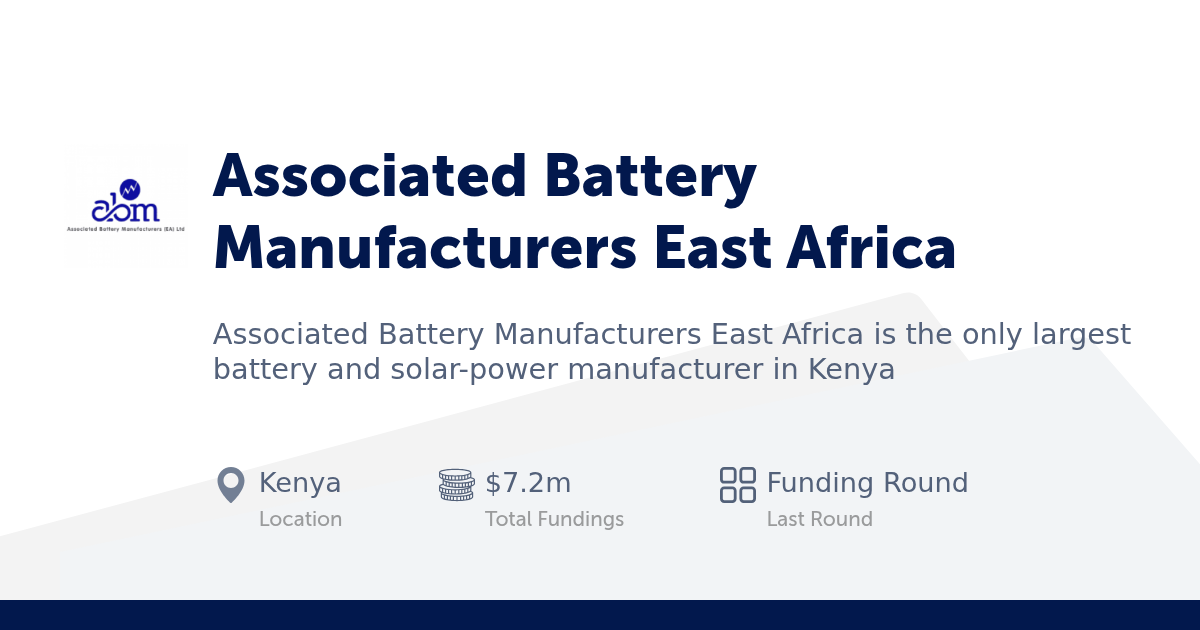 Associated Battery Manufacturers East Africa Company Profile, Nairobi ...